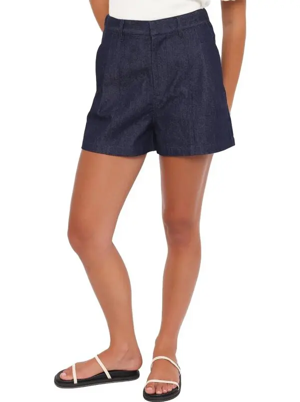 PETAL & PUP Dallas Bermuda Denim Shorts - Dark Wash