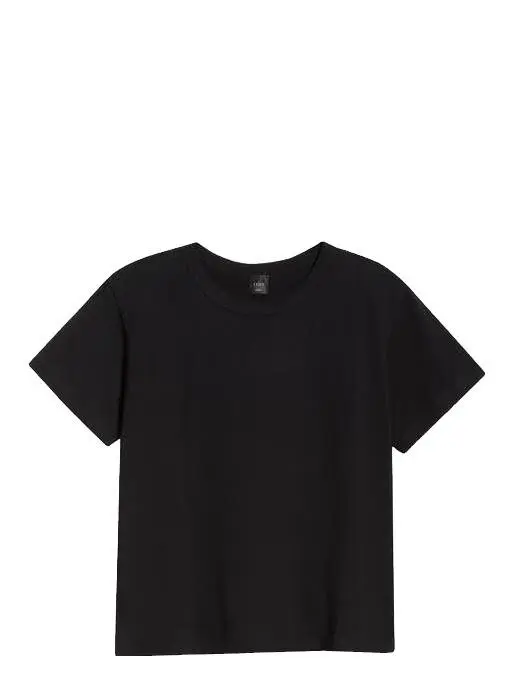 LESET The Margo Crop Tee - Black