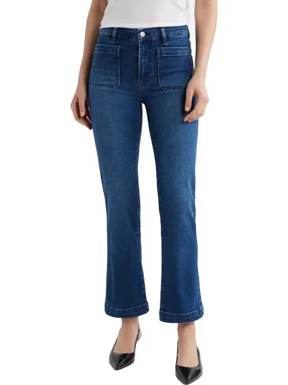 FRAME Patch Pocket High-waist Straight-leg Jeans - Good Life