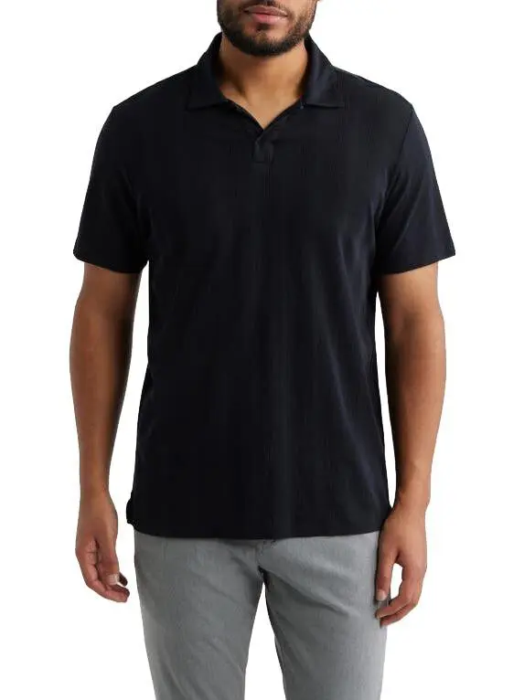 Robert Barakett Portmao Johnny Collar Polo - Black