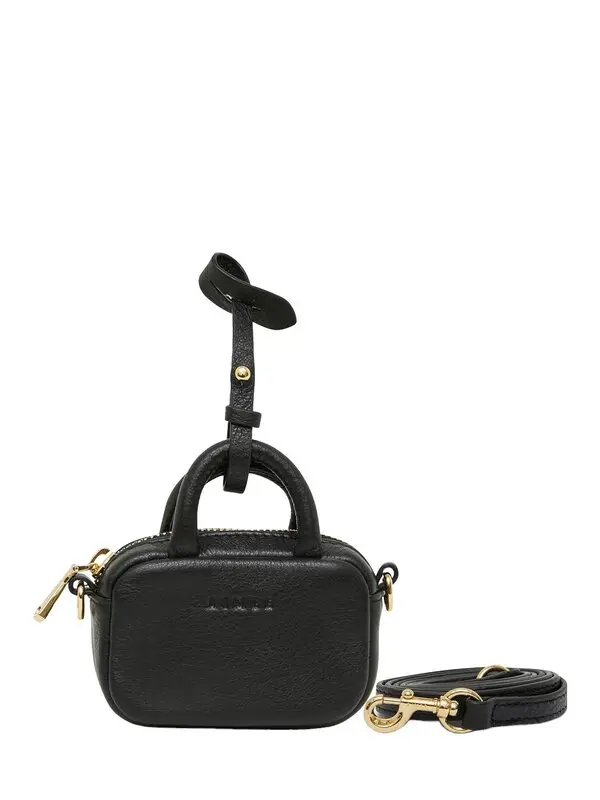AIMEE Leather Ritual Bag Charm - Black