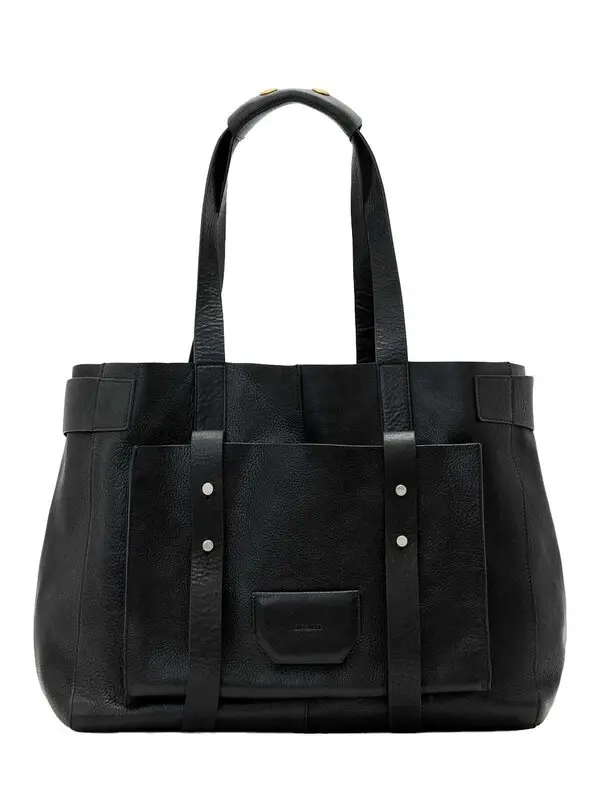ALLSAINTS Ursa Leather Tote - Black
