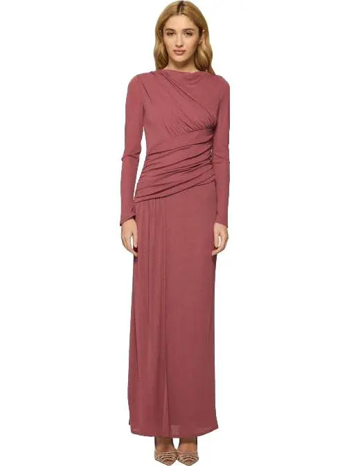 DASKA Fia Maxi Dress - Mulberry