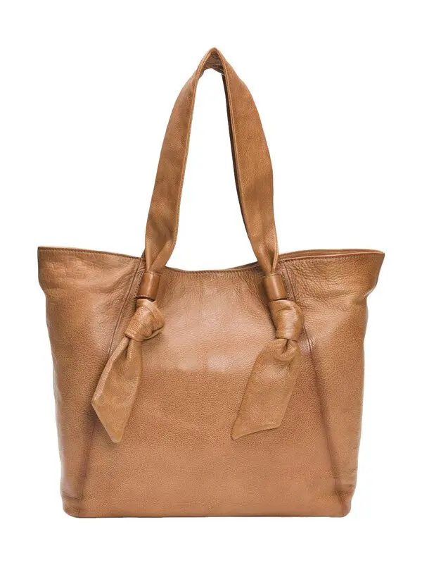 THE FRYE COMPANY Nora Knotted Tote Bag - Beige