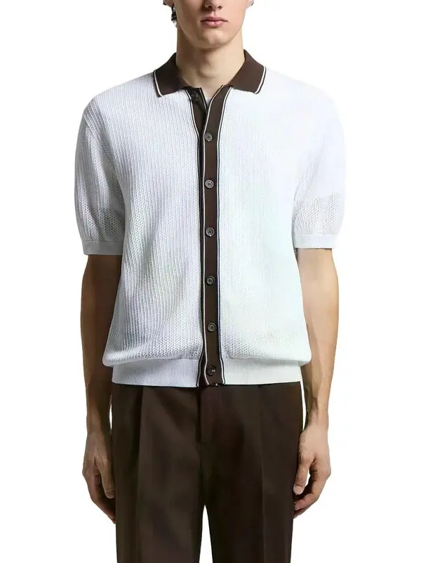 Peserico Button-up Polo - White