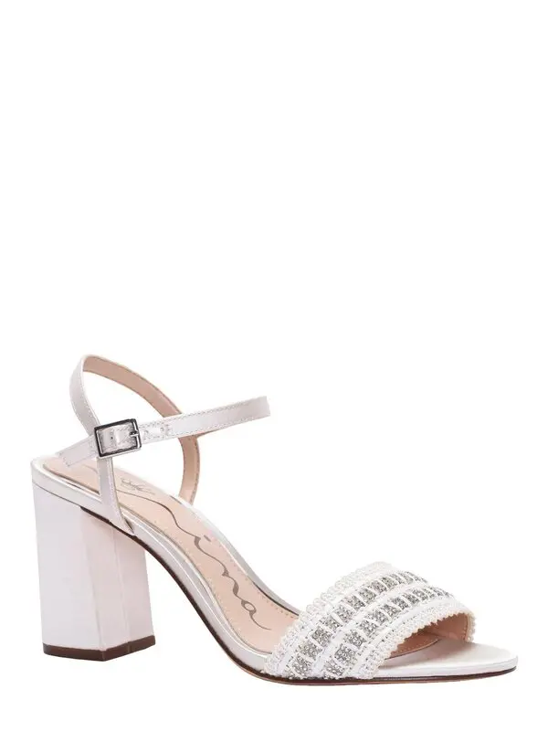 Nina Herma Ankle Strap Sandal - Ivory