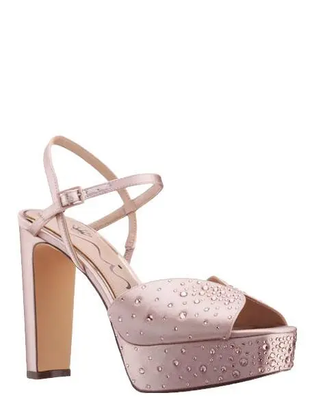 Nina Addison Slingback Platform Sandals - Pearl Rose