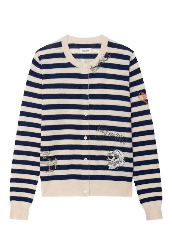 Zadig&Voltaire Missya Cashmere Cardigan - Marine