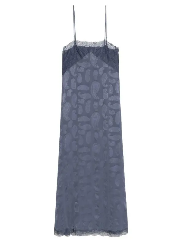 Zadig&Voltaire Ridar Silk Mid-length Dress - Storm