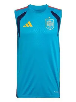 Adidas Spain 2026 Tiro Sleeveless Jersey - Bold Aqua