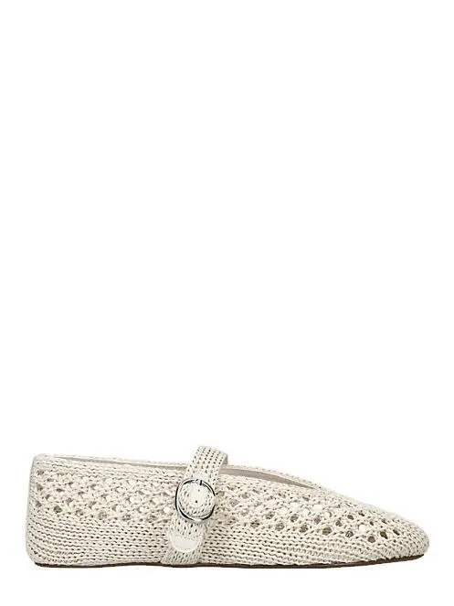 Steve Madden Alara Woven Ballet Flats - Cream
