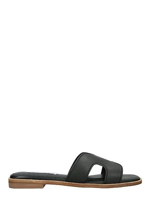 Steve Madden Bondst Leather Sandals - Black