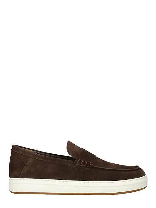 Hogan H668 Suede Loafers - Dark Brown