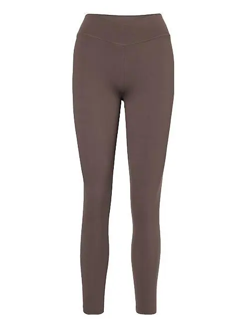 TALA Dayflex Wrapover Gym Leggings - Mocha Brown