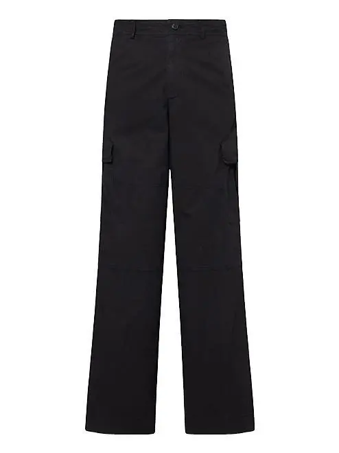 Dries Van Noten Cotton Cargo Trousers - Black