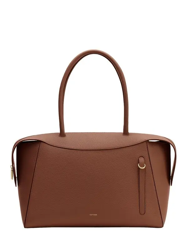 Cuyana Forma Bowler Bag - Dark Chestnut