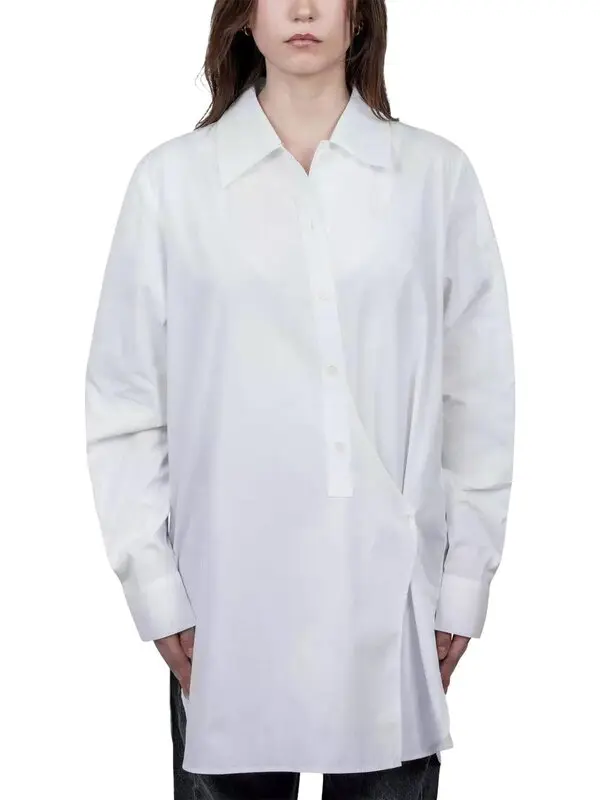 Our Legacy Asymmetric Wave Shirt - White