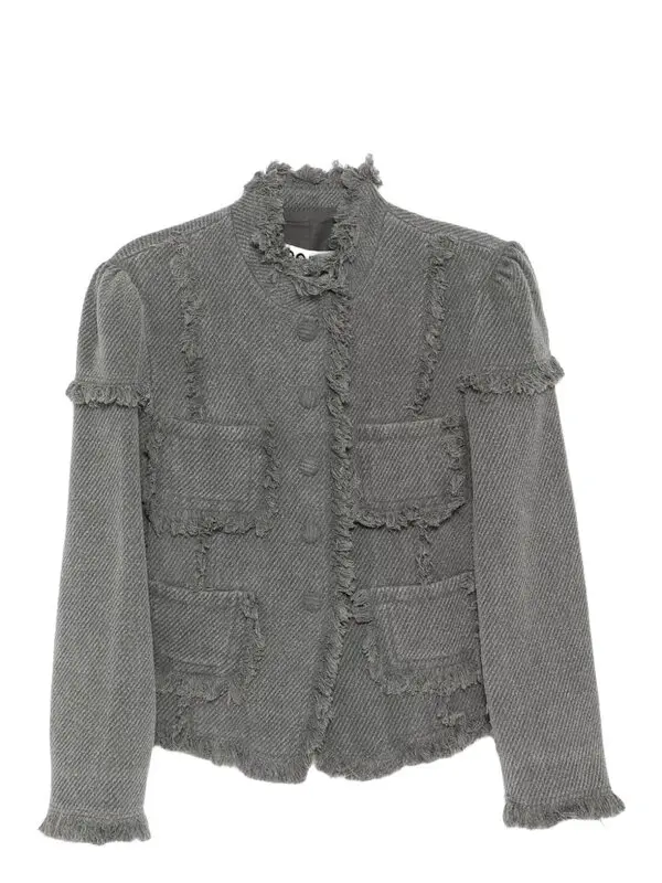 OPEN YY Frayed Jacket - Grey