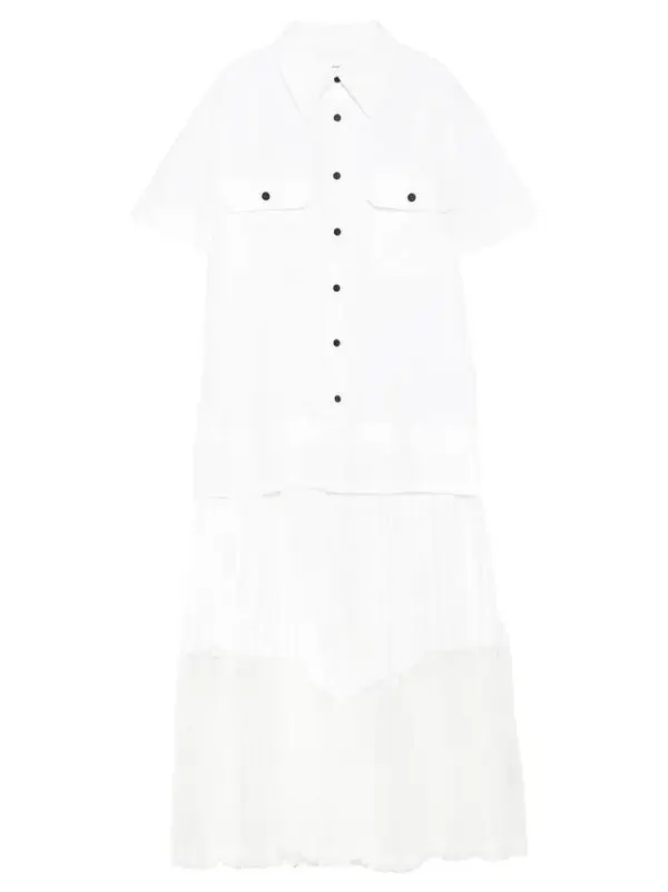 Toga Typewriter Maxi Dress - White