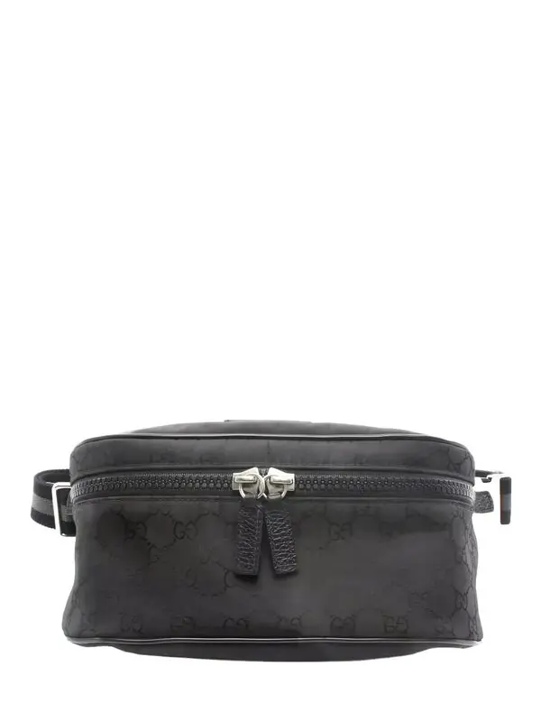 Gucci Gg-patterned Belt Bag - Black