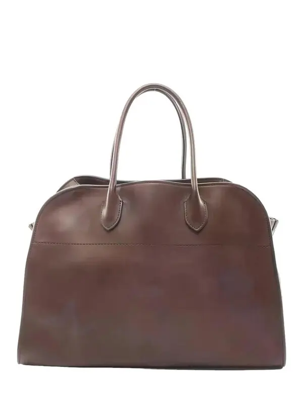 THE ROW Margaux 15 Leather Tote Bag - Brown