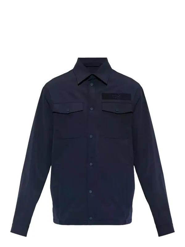 Paul & Shark Chest Pockets Appliqué Jacket - Blue