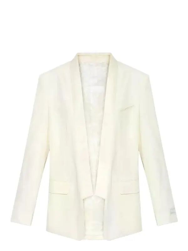 Kenzo Shawl Lapel Pocket Blazer - Neutrals