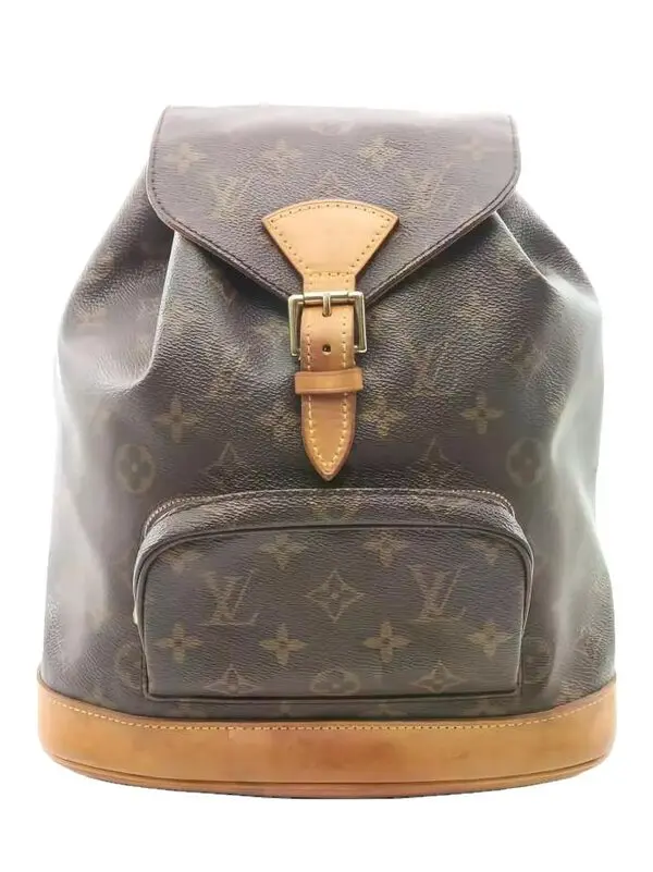 LOUIS VUITTON 1999 Montsouris Mm Leather Backpack - Brown