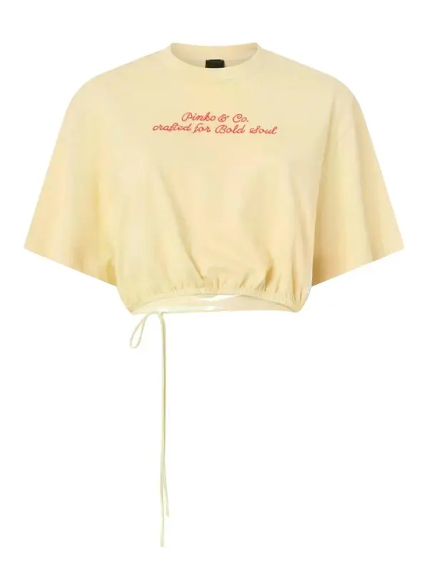 Pinko Drawstring T-shirt - Yellow