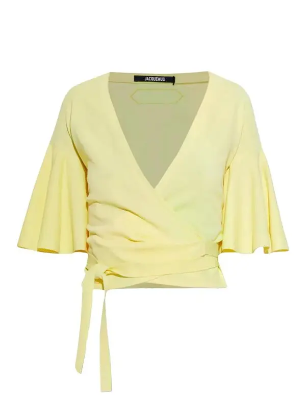 Jacquemus Paysan Tie Blouse - Yellow