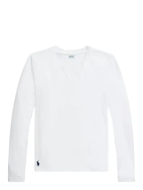 Polo Ralph Lauren Long-sleeve V-neck T-shirt - Neutrals