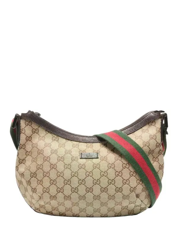 Gucci Gg Canvas Shoulder Bag - Brown