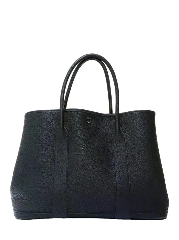 Hermès Garden Party Leather Tote Bag - Black