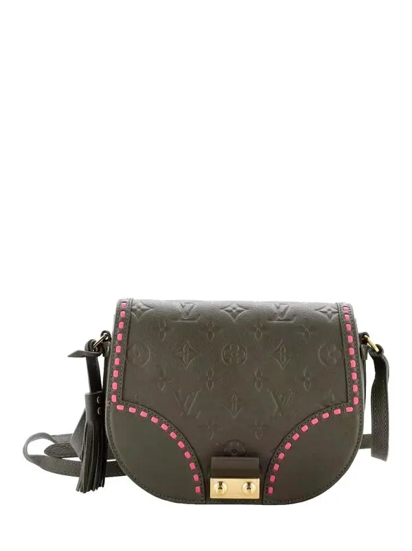 LOUIS VUITTON Junot Crossbody Bag Monogram Empreinte Leather - Green