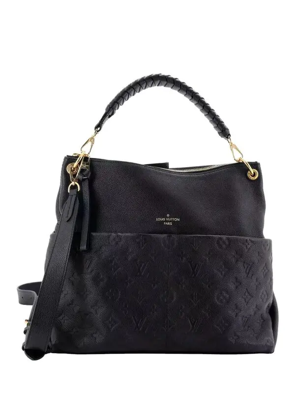 LOUIS VUITTON Maida Hobo Bag Monogram Empreinte Leather - Black