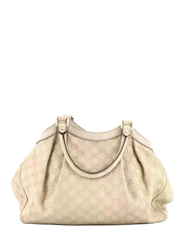 Gucci Sukey Sima Leather Tote Bag - Neutrals