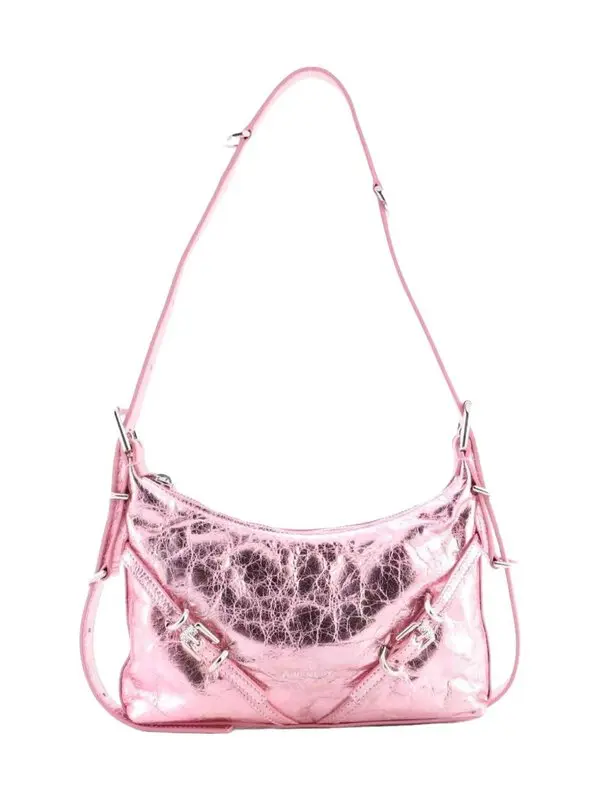Givenchy Voyou Metallic Leather Mini Shoulder Bag - Pink