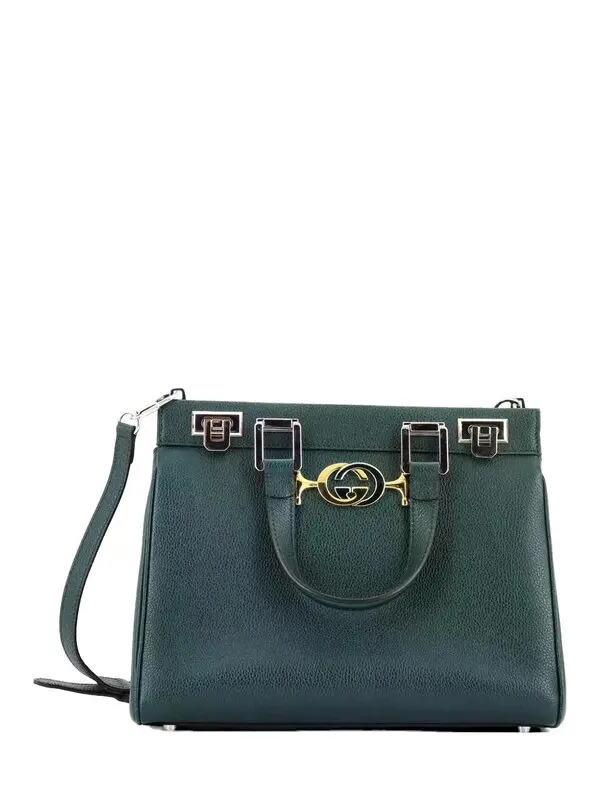 Gucci Zumi Top Handle Small Satchel - Green