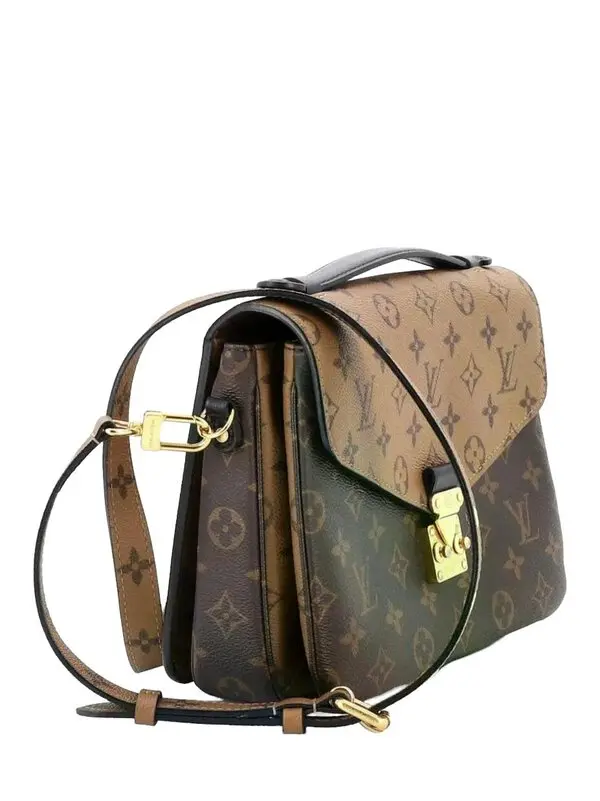 LOUIS VUITTON Pochette Metis Reverse Monogram Canvas Crossbody Bag - Brown