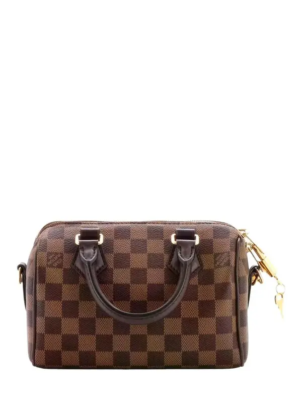 LOUIS VUITTON Speedy Bandouliere Damier 20 Satchel - Brown