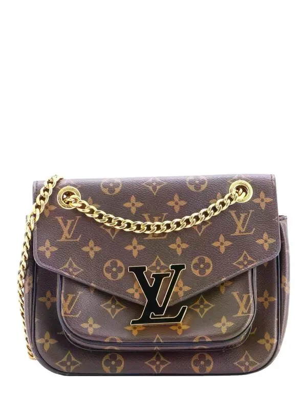 LOUIS VUITTON Passy Handbag Monogram Canvas Crossbody Bag - Brown