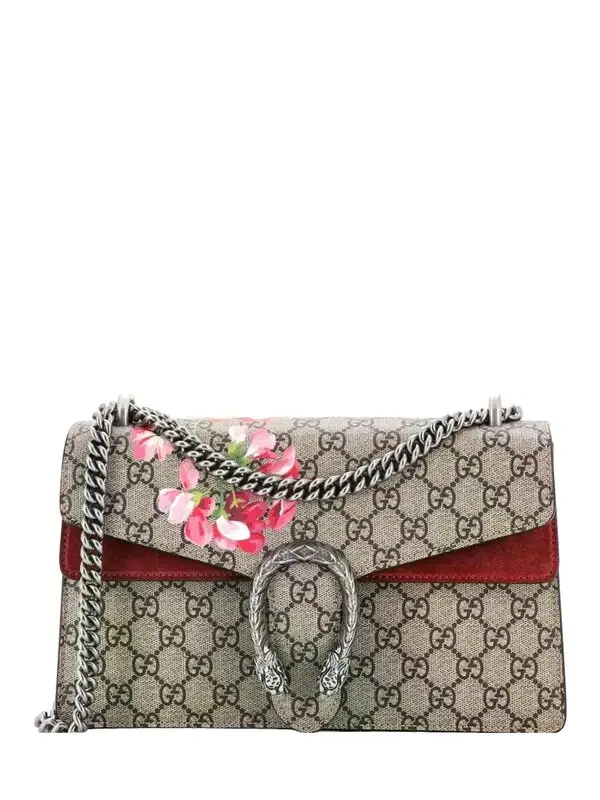 Gucci Dionysus Blooms Print Gg Coated Canvas Small Shoulder Bag - Brown