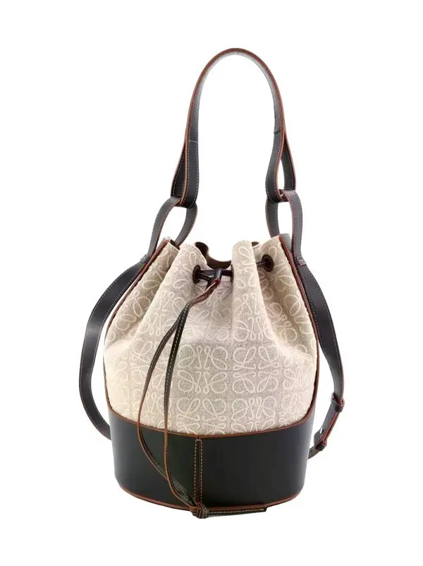 Loewe Balloon Anagram Small Bucket Bag - Neutrals