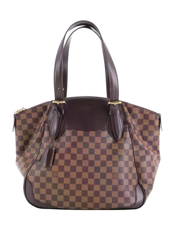 LOUIS VUITTON Verona Gm Damier Ebene Shoulder Bag - Brown