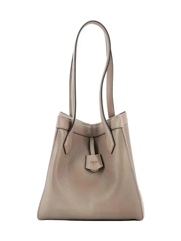 Fendi Origami Leather Medium Tote Bag - Neutrals