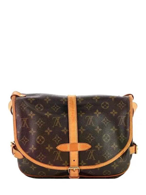 LOUIS VUITTON Saumur Handbag Monogram Canvas 30 - Brown
