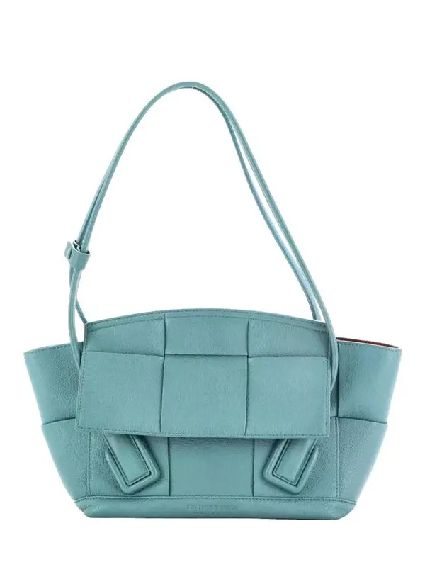 Bottega Veneta Arco Bag Maxi Intrecciato Leather Shoulder Bag - Green