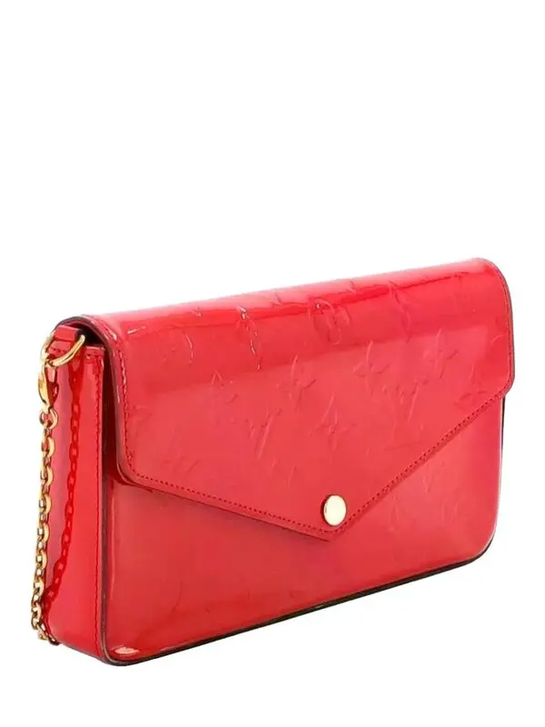 LOUIS VUITTON Monogram Vernis Felicie Pochette - Red