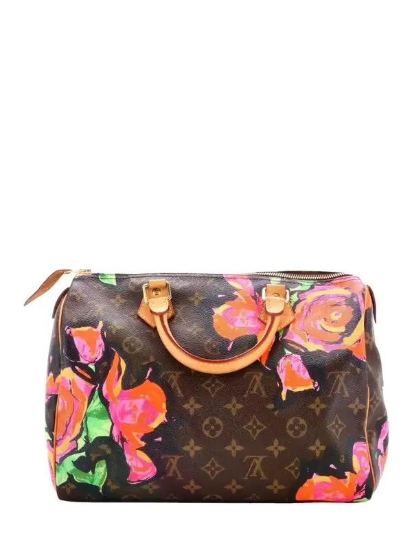 LOUIS VUITTON Speedy Limited Edition Monogram Roses 30 Handbag - Multicolour