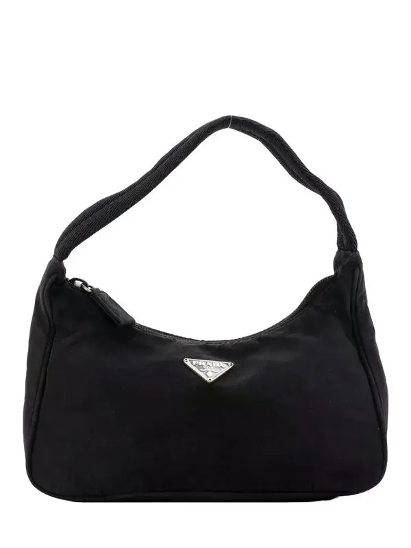 Prada Tessuto Mini Hobo Bag - Black